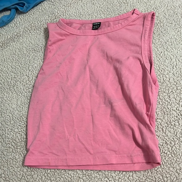 SHEIN | Tops | Shein Pink Muscle Top | Poshmark